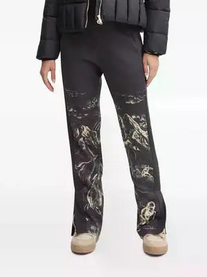 SPORTALM Graphic-print Side-slit Track Pants