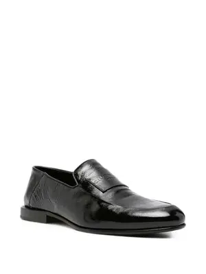 Givenchy Leather Loafers With Logo Plaque