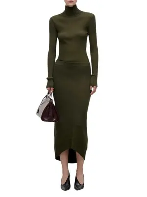 Victoria Beckham Fitted Skirt - Green