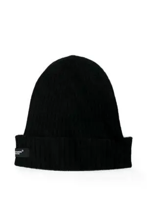 Undercover Ribbed-knit Beanie Hat - Black