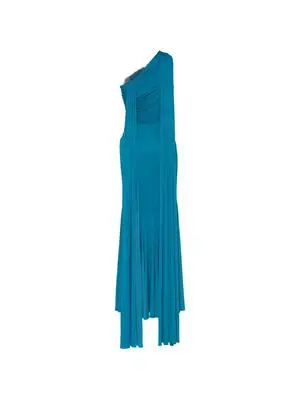 HERVE L. LEROUX Asymmetric Cape-sash Gown