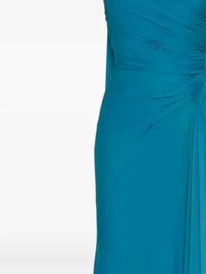 HERVE L. LEROUX Asymmetric Cape-sash Gown