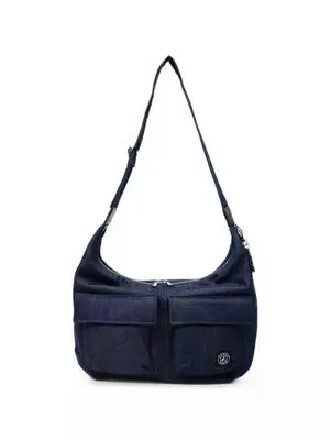 AGNES B. Cotton Hobo Bag - Blue