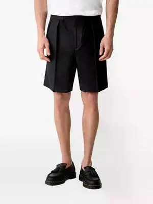 WACKO MARIA Pleated Logo-patch Shorts