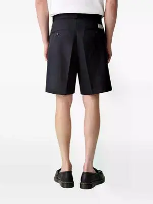 WACKO MARIA Pleated Logo-patch Shorts