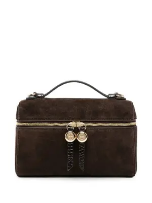 Tory Burch Romy Suede Slim Top Handle Bag - Brown