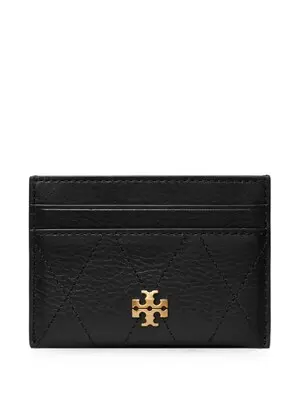 Tory Burch Charlie Quilted Card Case - Black