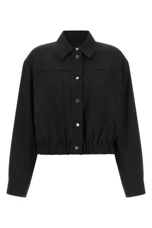 Max Mara Wool Elastic Jacket - Black