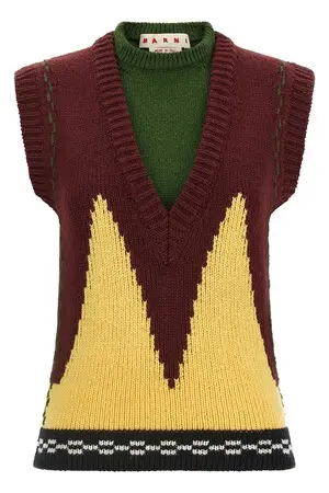 Marni Knit Vest - Bordeaux