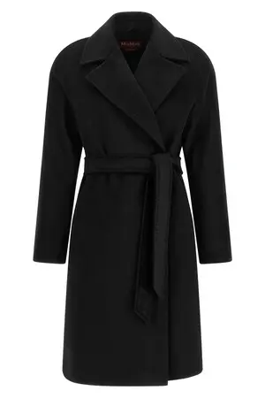 Max Mara Dravenna Wool Overcoat - Black
