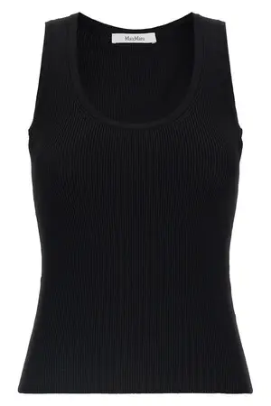 Max Mara Editta Ribbed Tank Top - Black
