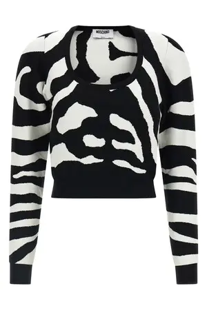 Moschino Zebra Intarsia Sweater