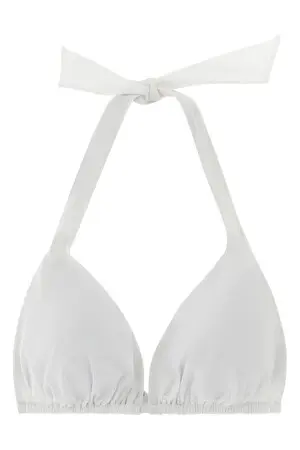 Dolce & Gabbana Triangle Bikini Top - White