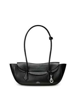 Polo Ralph Lauren Small Leather Shoulder Bag - Black