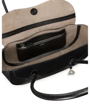 Polo Ralph Lauren Small Leather Shoulder Bag - Black