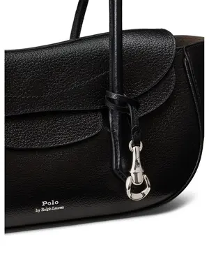 Polo Ralph Lauren Small Leather Shoulder Bag - Black
