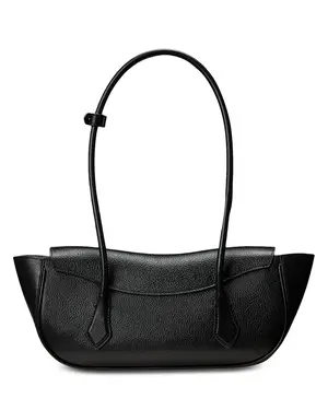 Polo Ralph Lauren Small Leather Shoulder Bag - Black