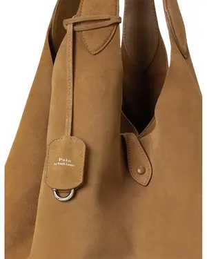 Polo Ralph Lauren Polo Play Large Suede Tote Bag - Brown