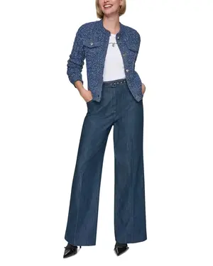 Sonia Rykiel Paris Sweater Denim Jacket