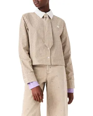 Maje Citilou Cotton Embellished Shirt