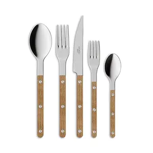 Sabre Paris Bistrot 5 Piece Flatware Set - Teak