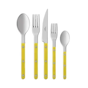 Sabre Paris Bistrot 5 Piece Flatware Set - Yellow