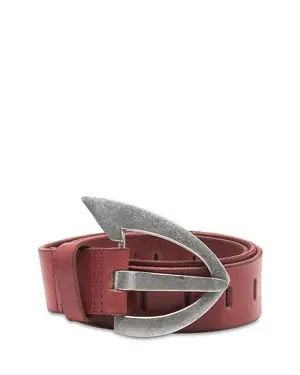 Free People We The Free Noa Leather Belt - Crimson