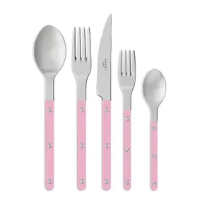 Sabre Paris Bistrot 5 Piece Flatware Set - Pink