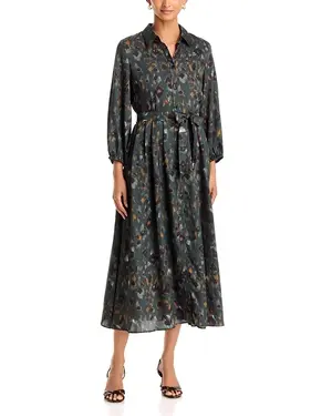 EMME Printed Twill Shirtdress