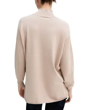 EMME Emmlonza Mock Neck Tunic Sweater