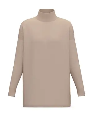 EMME Emmlonza Mock Neck Tunic Sweater