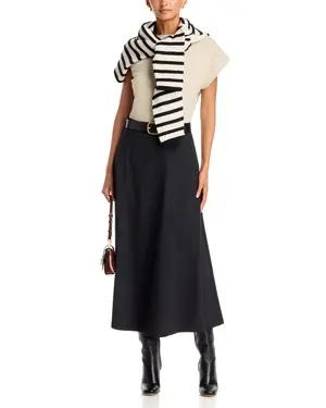 EMME Emmsamba Flared Midi Skirt