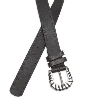 Free People Holt Stitched Leather Belt