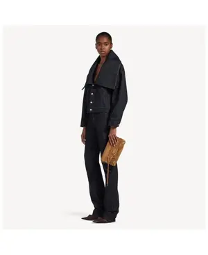 Balenciaga Le City Clutch With Chain - Camel