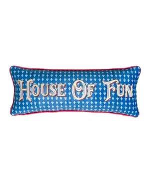 ZSA ZSA ZSU Digital Printed Cushion, 7.87x21.65 - Blue