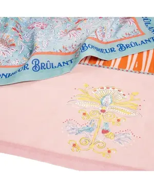 ZSA ZSA ZSU Nilufer Digital Printed Cotton Napkin Set, 17.7 X 17.7