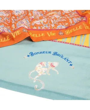 ZSA ZSA ZSU Nilufer Digital Printed Cotton Napkin Set, 17.7 X 17.7
