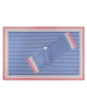 ZSA ZSA ZSU Nilufer Digital Printed Cotton Tablecloth, 63 X 94.5
