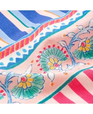 ZSA ZSA ZSU Nilufer Digital Printed Cotton Runner, 19.6 X 70.8