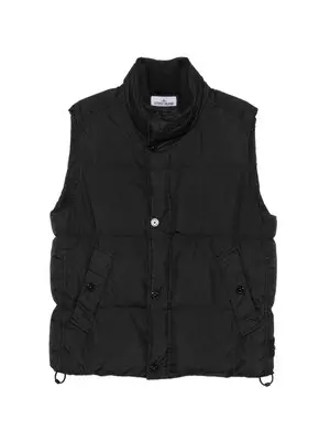 Stone Island Nylon Down Vest - Black