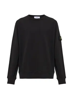 Stone Island Cotton Crewneck Sweatshirt - Black