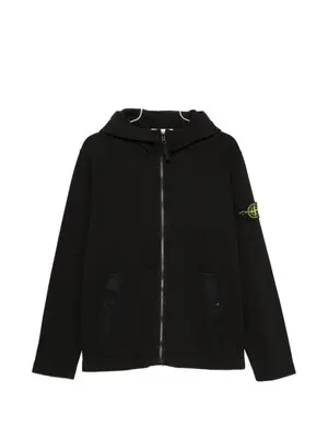 Stone Island Cotton Hoodie - Black