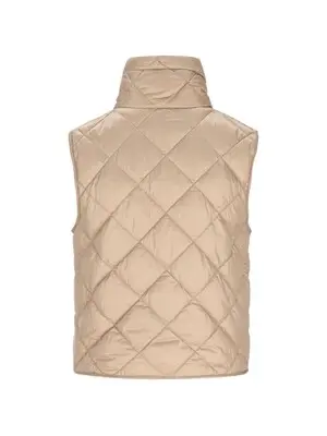 Max Mara Quilted Down Vest - Beige