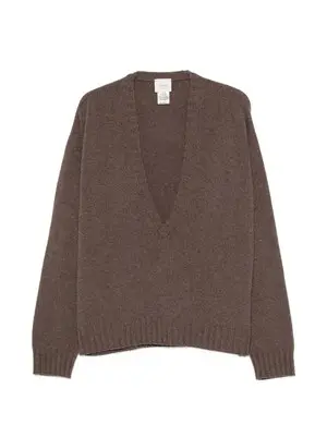 ALYSI Wool V-necked Jumper