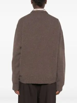 ALYSI Wool V-necked Jumper