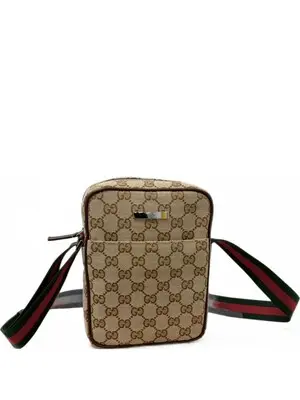 Gucci Tag Small Crossbody Bag - Beige