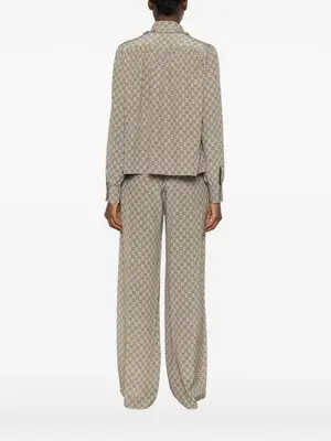 Gucci Gg Print Silk Shirt