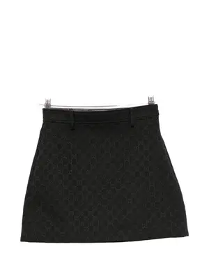 Gucci Gg Cotton Mini Skirt