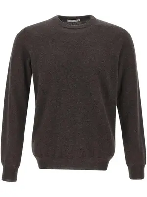 KANGRA Crew-neck Pullover - Brown
