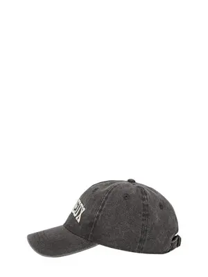 LES DEUX Collage Washed Soft Baseball Cap - Black
